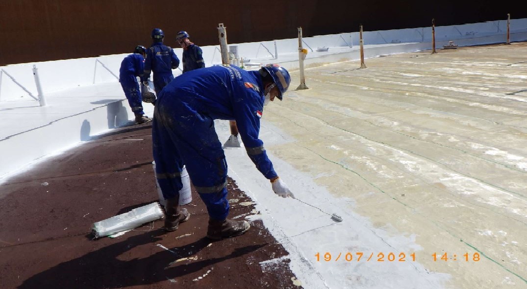 FRP Wrapping Tank Pertamina RU VI Balongan | Gallery | TAM VICTORY ...