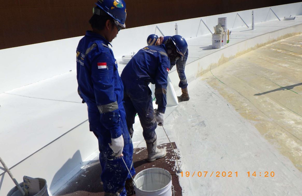FRP Wrapping Tank Pertamina RU VI Balongan | Gallery | TAM VICTORY ...